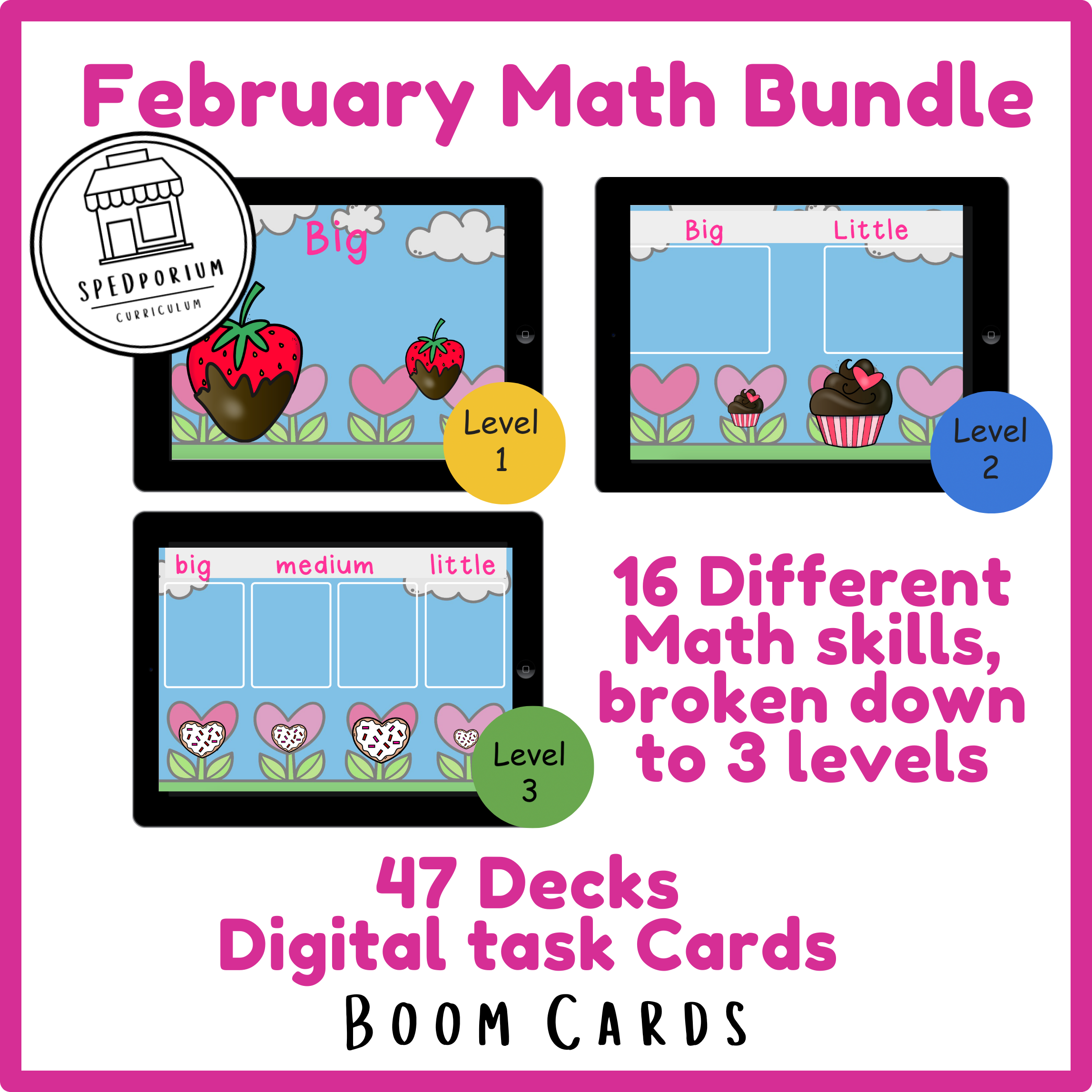 May Basic Math Skills Boom Card Bundle - Classful