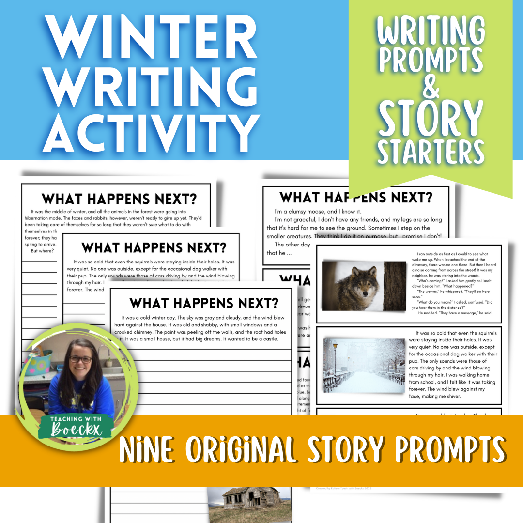 What Happens Next? Winter Writing Prompts & Story Starters - Classful