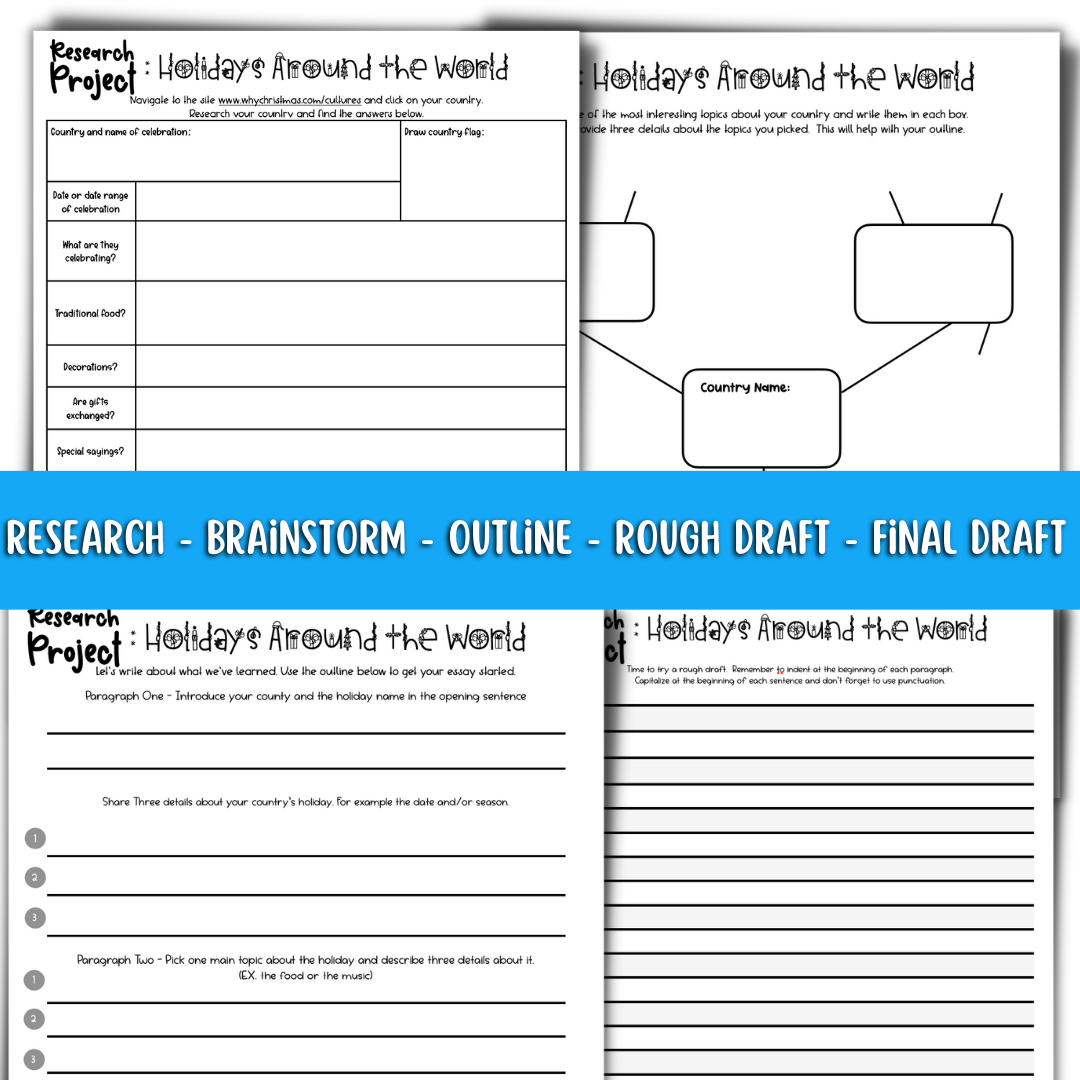 Holidays Around the World Research and Informative Writing Project ...