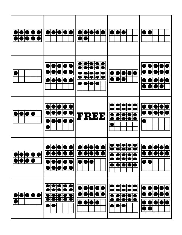 Ten Frame Bingo - Classful