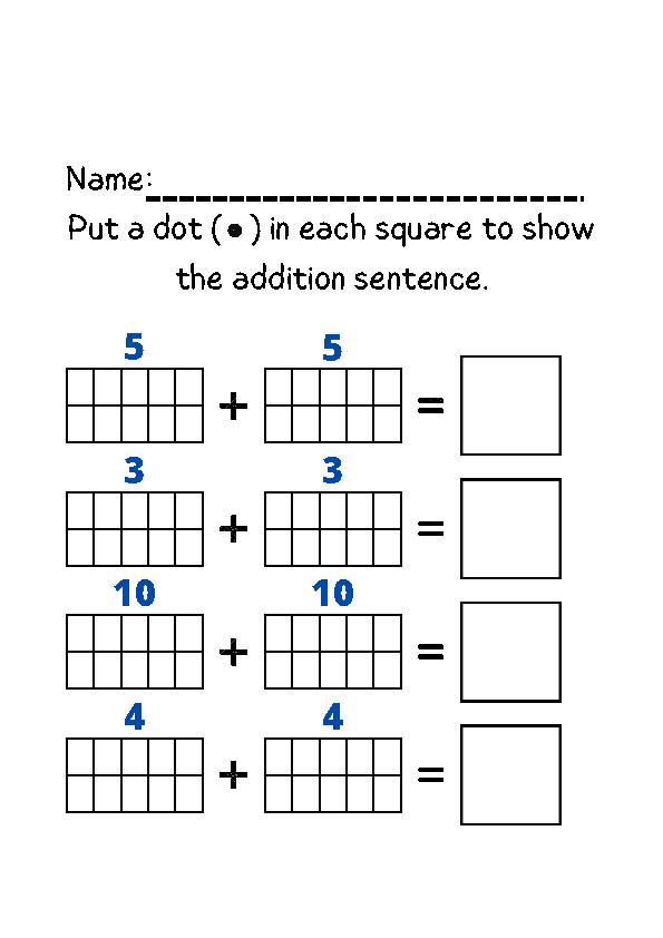 COMPLETE THE ADDITION SENTENCE WORKSHEET - Classful
