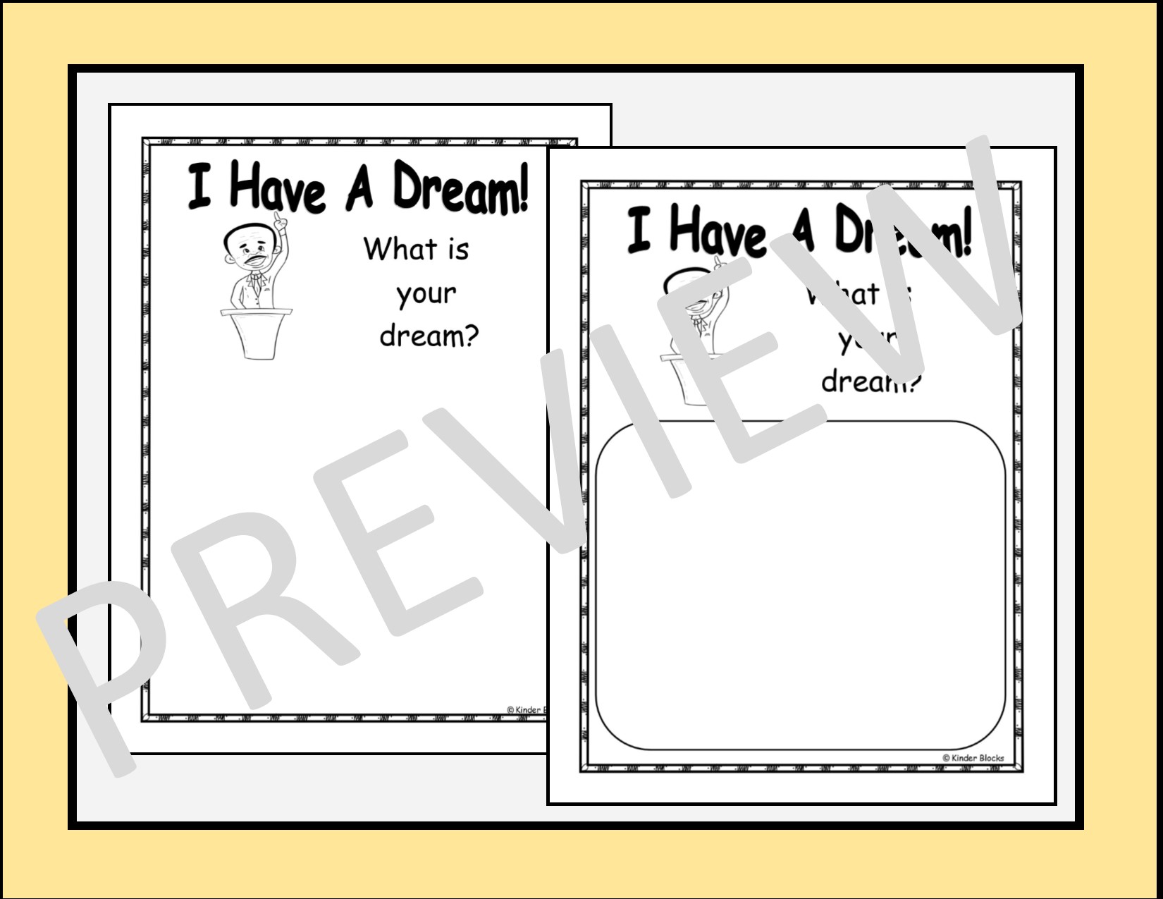 Dr. Martin Luther King, Jr. Writing Prompt- I Have A Dream! - Classful