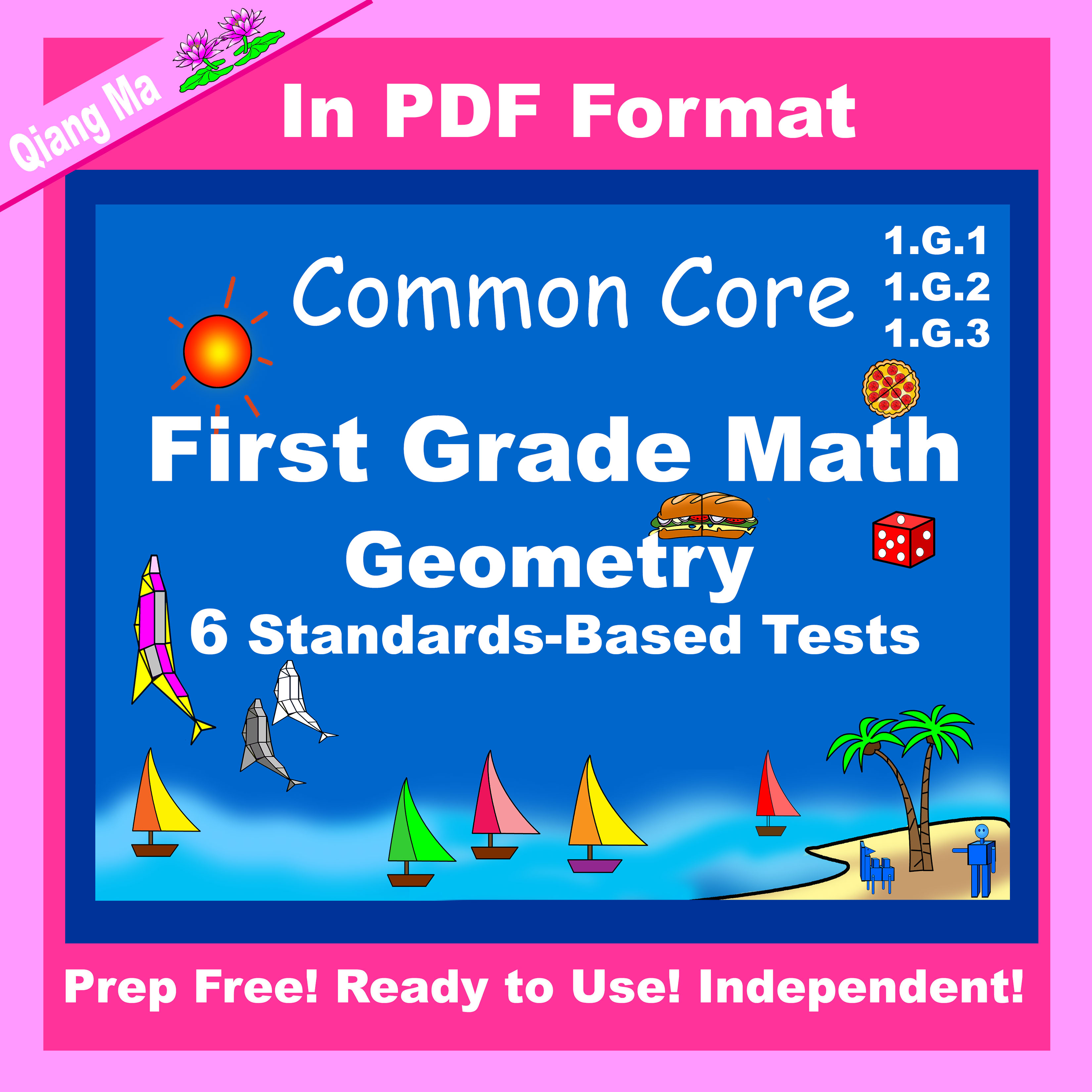 First Grade Math Geometry 1.G Tests - Classful