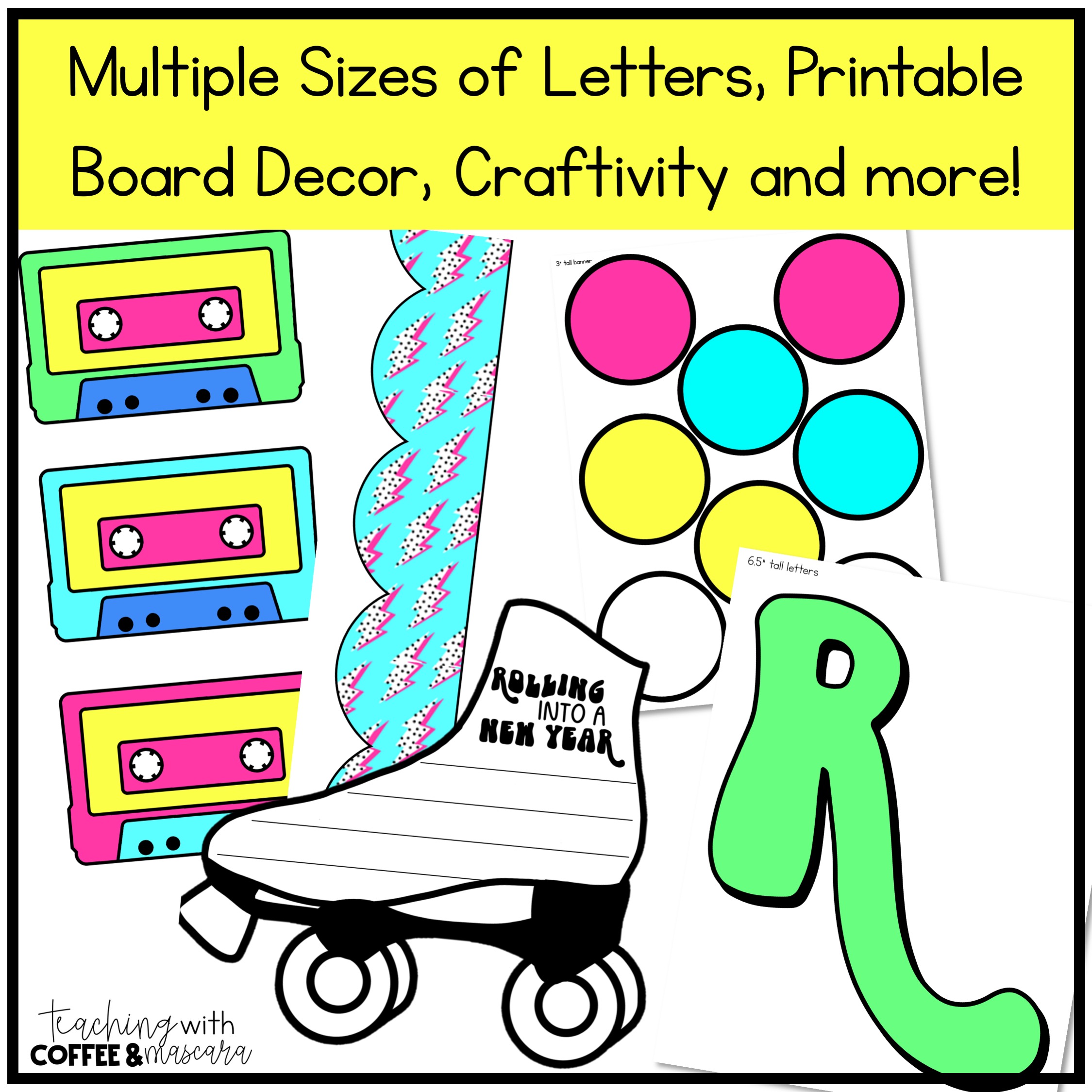 New Year 2023 Bulletin Board Groovy Classroom Decor - Classful