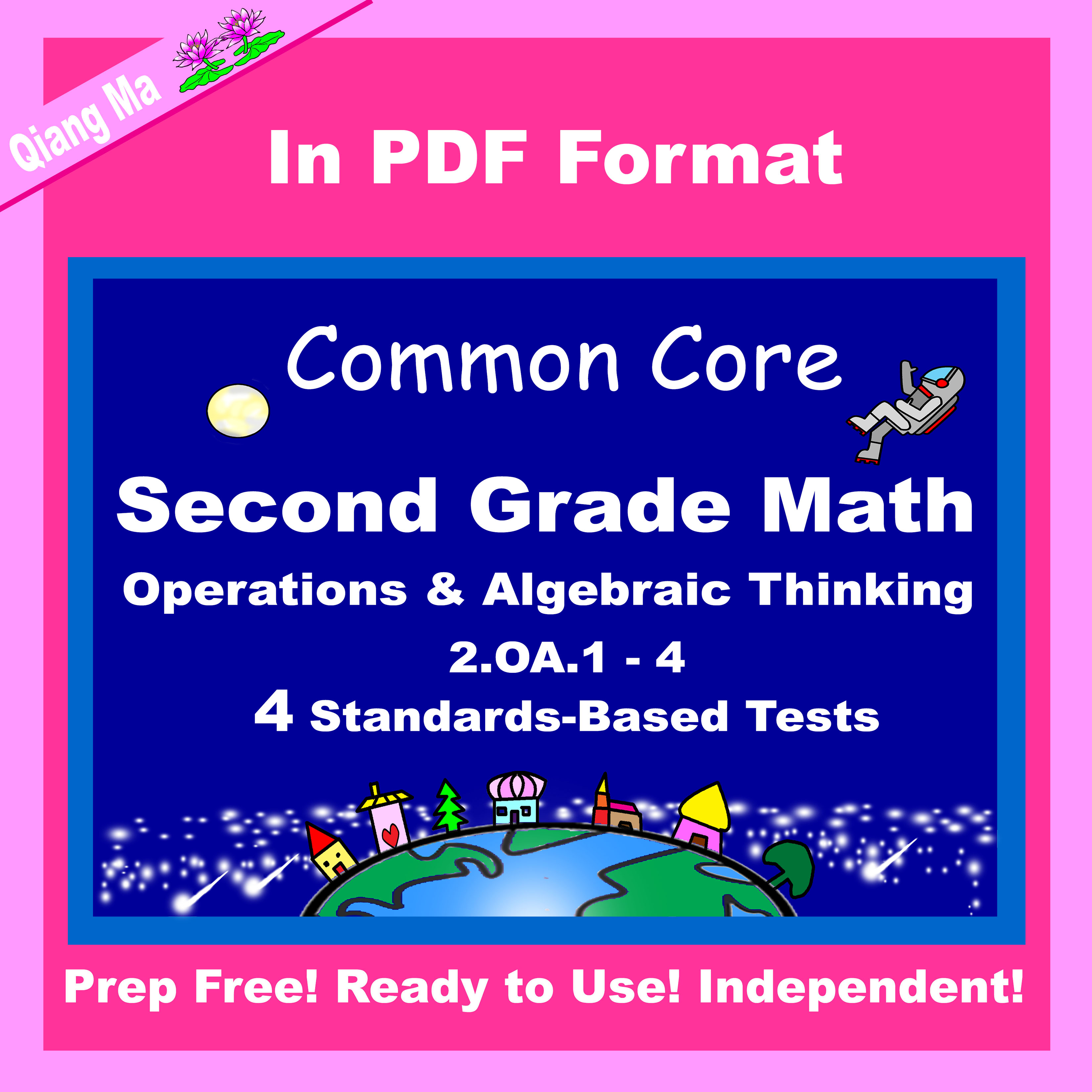 2nd Grade Math Addition and Subtraction 2.OA Tests - Classful