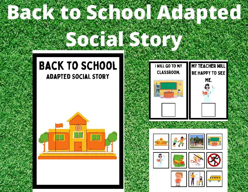 Special Education Back to School Social Story Adapted Book (interactive ...