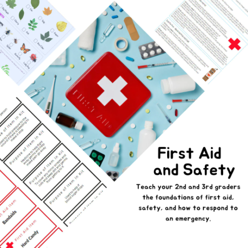 2nd and 3rd Grade First Aid and Safety Activity Workbook-7-9 year old ...