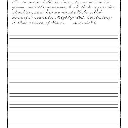 Names of Jesus Copywork Worksheets in Print and Cursive - Classful