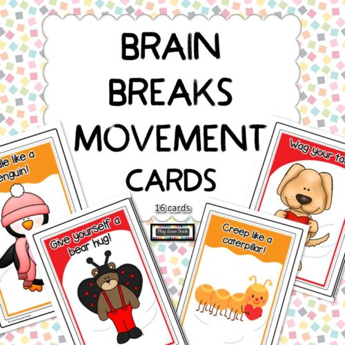 Brain Breaks Movement Cards | Friendship Valentine's Day - Classful