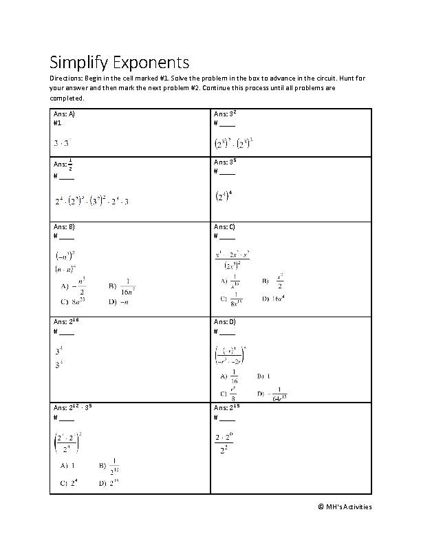 GED Math Prep- Basic Math Circuits Fractions, Percents, Exponents ...