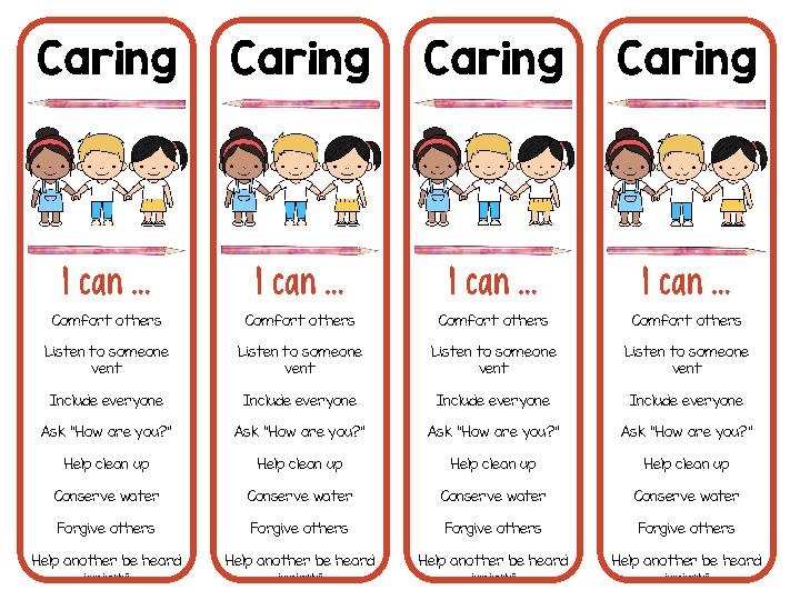 Caring Bookmark - Classful