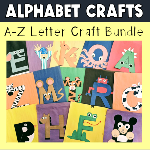 Uppercase Alphabet Letters Crafts | Beginning Sound Letter Craft ...