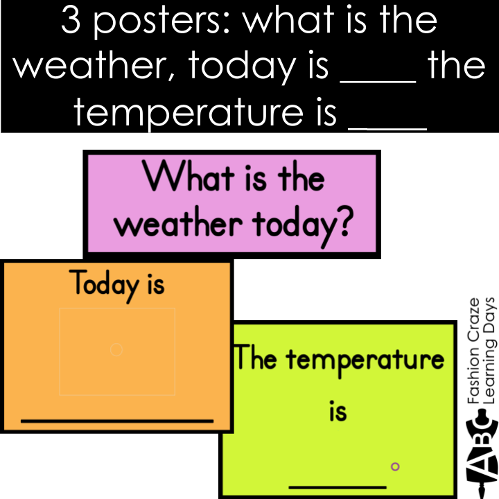 Weather Station and Activities for Morning Meeting - Classful