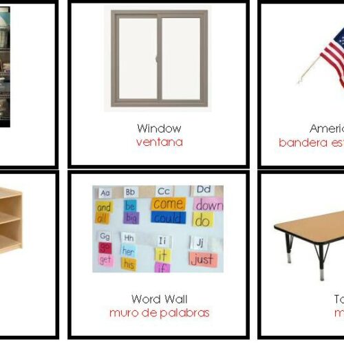 Miscellaneous Classroom ECERS Labels in English and Spanish - Classful
