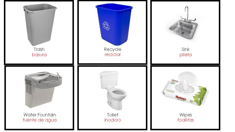 Miscellaneous Classroom ECERS Labels in English and Spanish - Classful