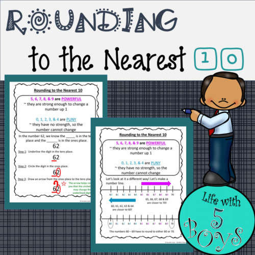 Rounding to the Nearest 10 Lesson and Practice - Classful