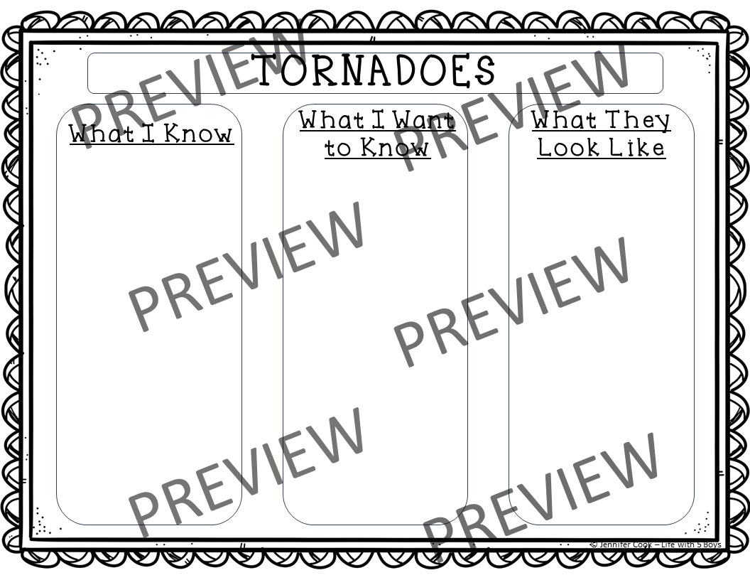 Tornadoes Reading Comprehension Activity - Classful