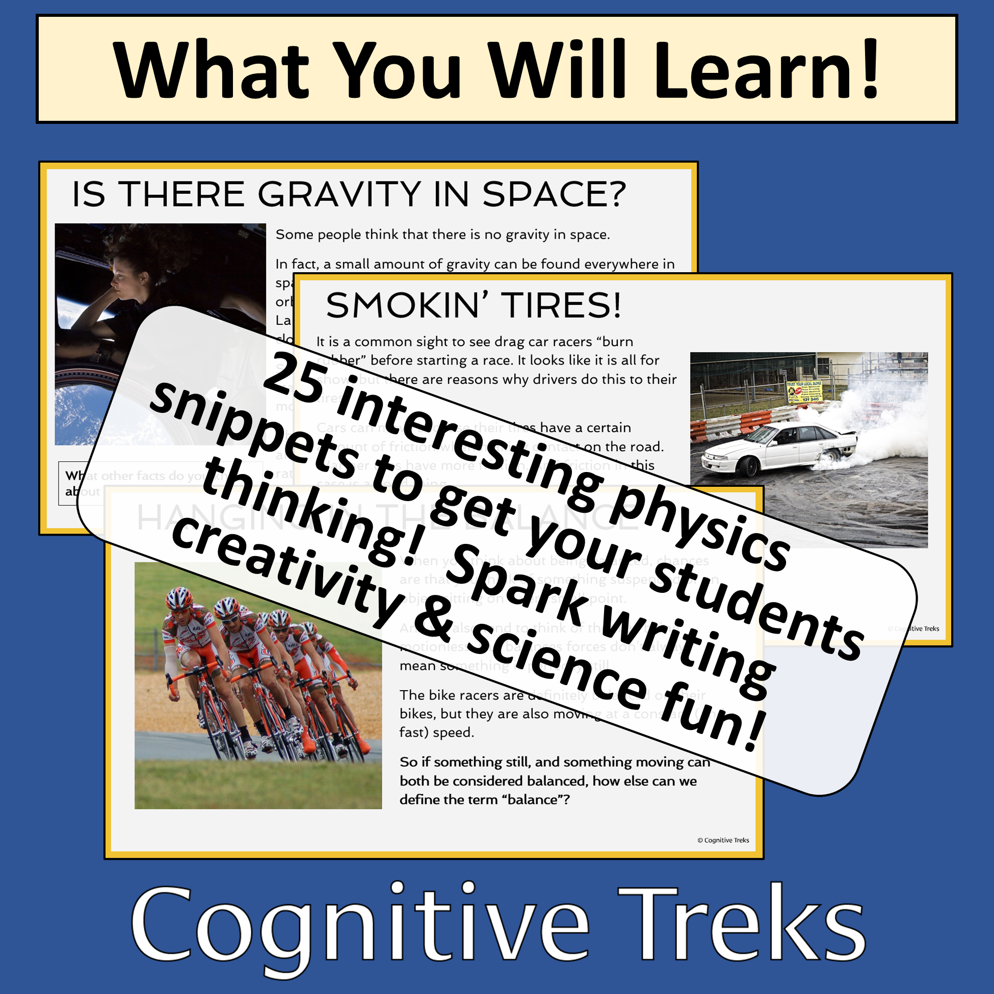 Physics Writing Prompts | 25 Science Snippets | Warm Ups | Science ...