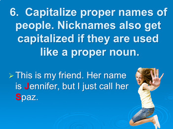 Capitalization Rules PowerPoint w/ Handout and Practice Worksheet ...