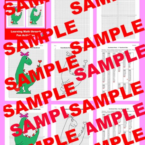 Valentine Coordinate Plane Graphing Picture- Be My Valentine Bundle 4 ...
