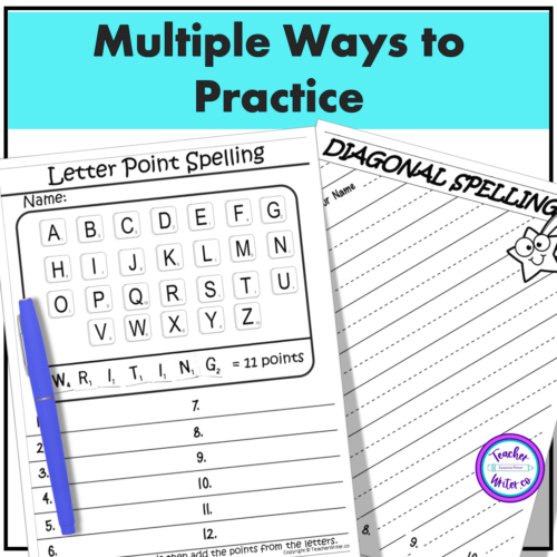 FREE Spelling Words Practice Sheets - Classful