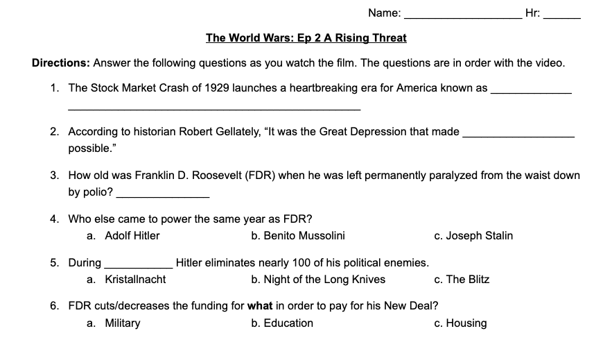 RL.6.3 - Plot & Character Development - Classful