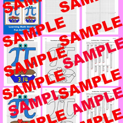 PI Day Coordinate Plane Graphing Picture- PI Day - Classful