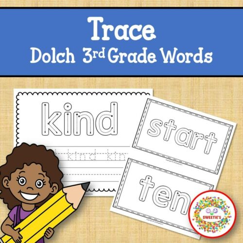 Trace and Write Sight Words - Dolch 3rd Grade - Classful