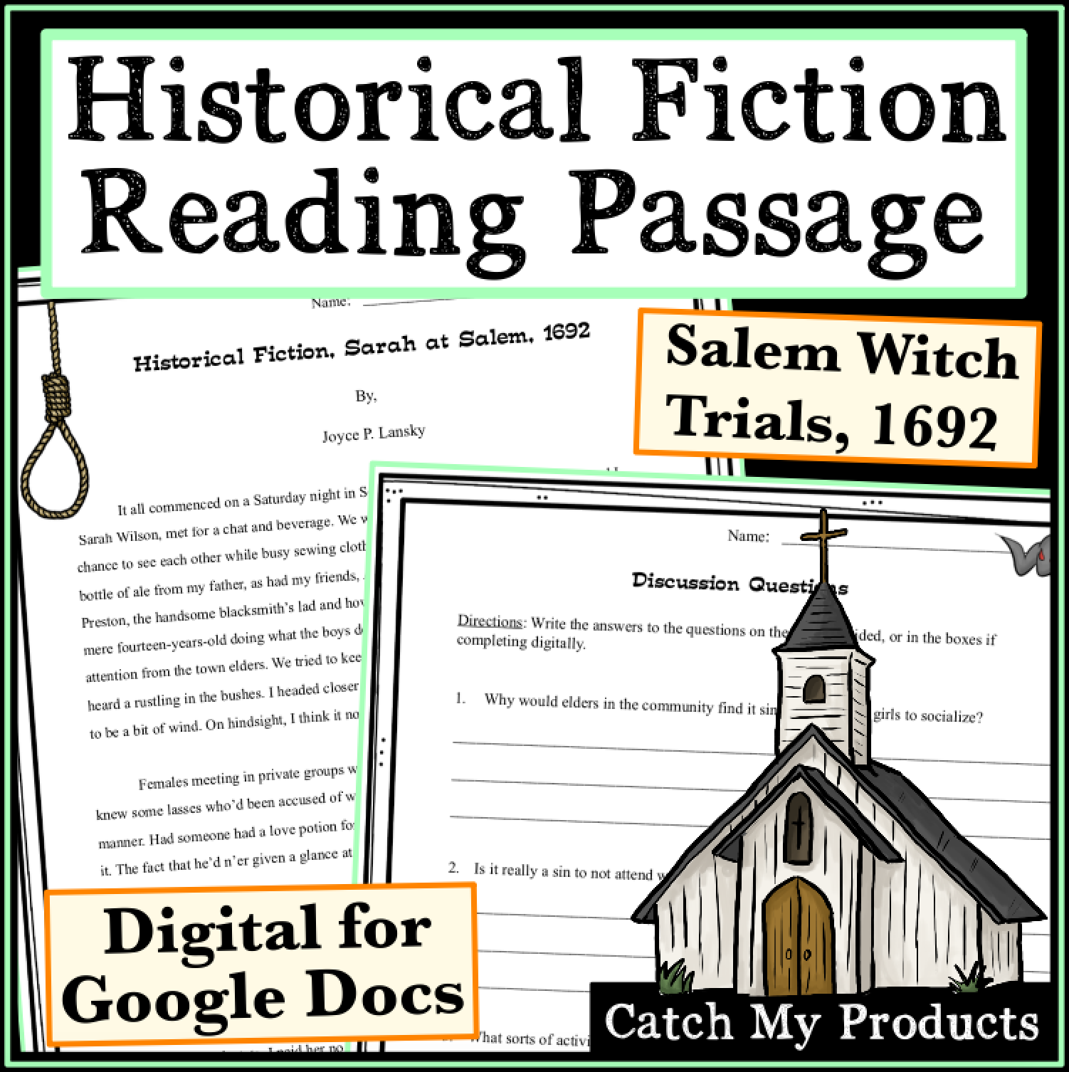 Salem Witch Trials Reading Passage and Questions - Classful