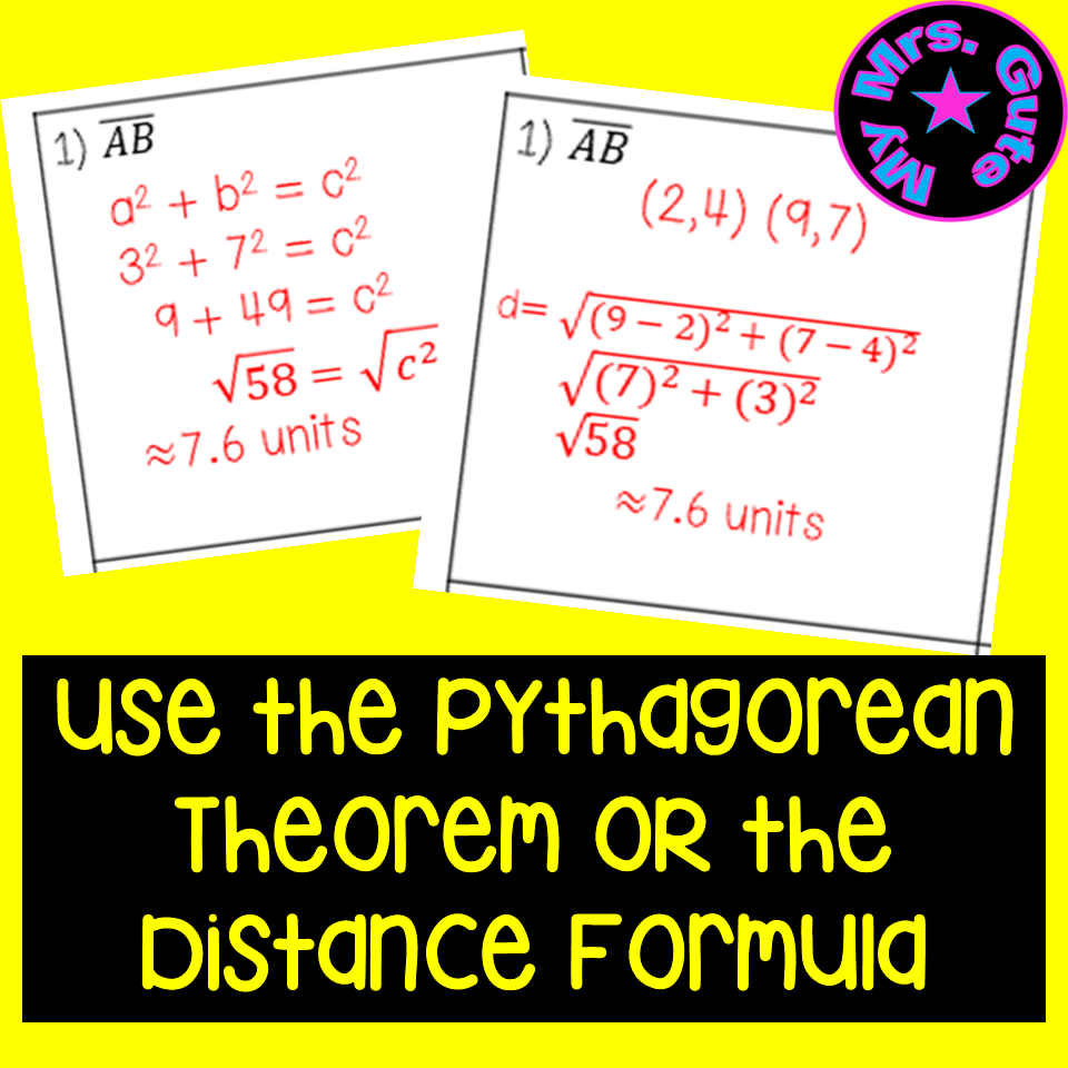 Distance Between Points on the Coordinate Plane Math Worksheets - Classful