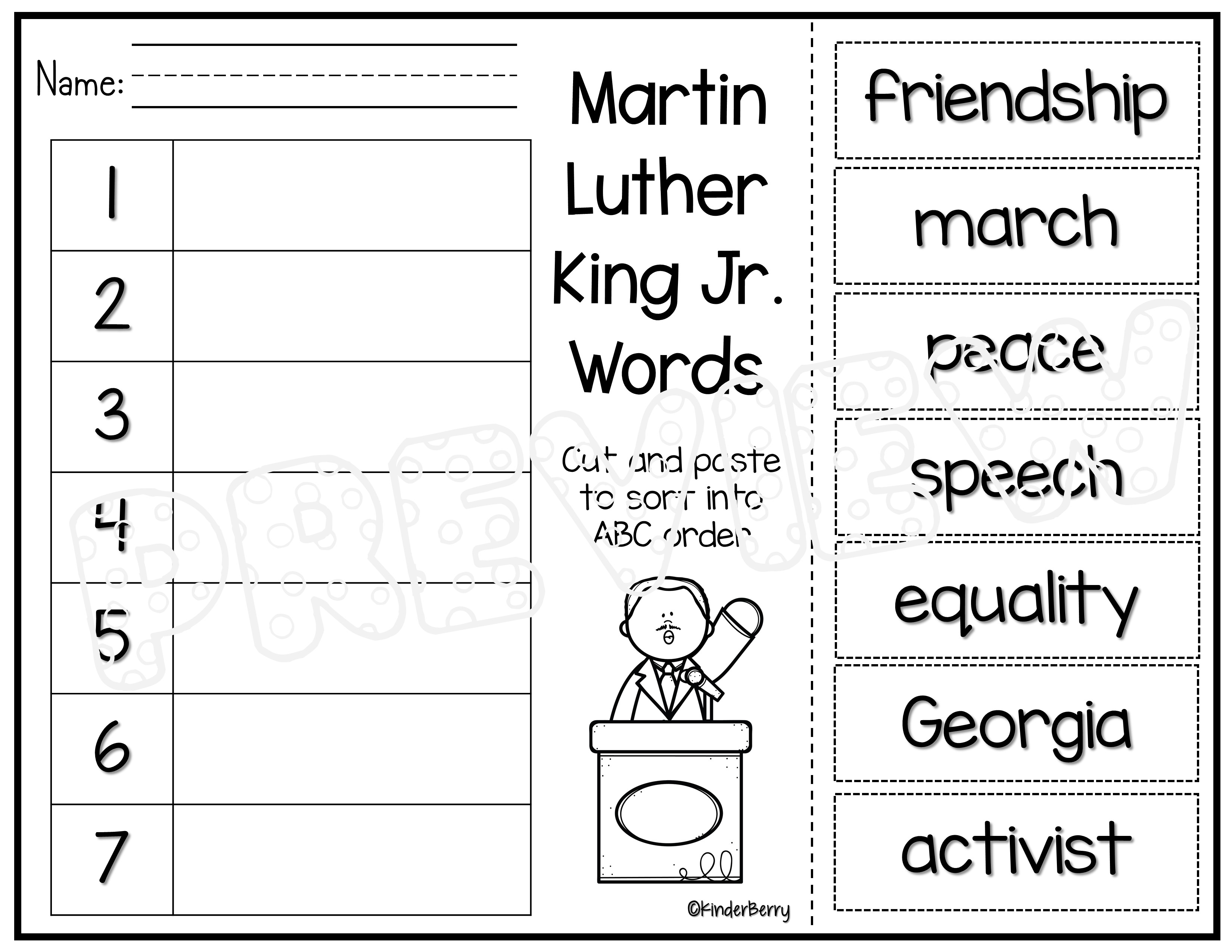 Martin Luther King Jr. Write the Room + Sentence Writing Activity ...