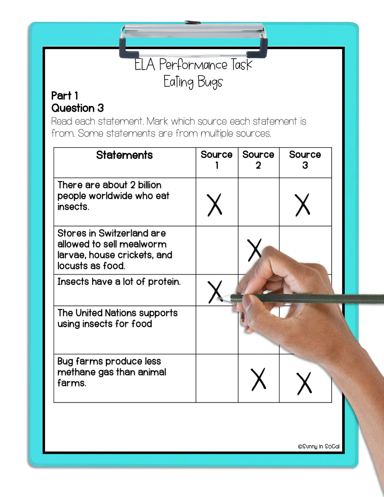 4th Grade ELA Performance Task | Eating Insects - Classful