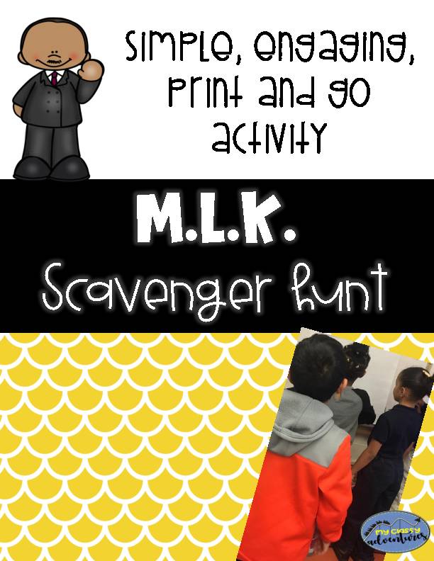 Martin Luther King Jr. Scavenger Hunt with Comprehension Passage - Classful