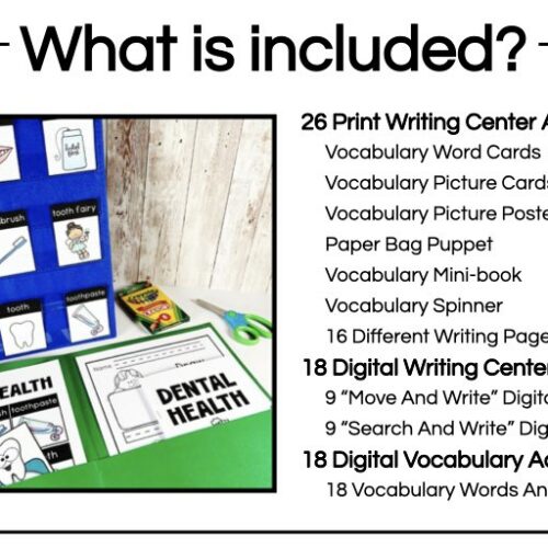 Dental Health Writing Center - Classful