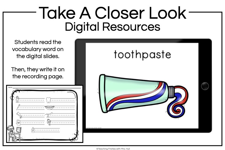Dental Health Writing Center - Classful