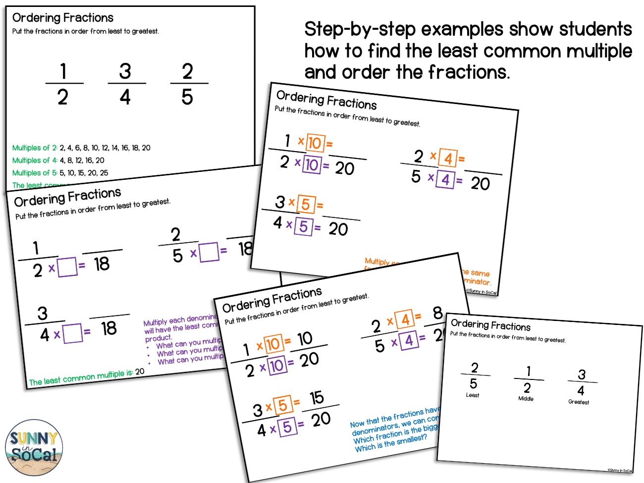 Comparing and Ordering Fractions Practice - Classful