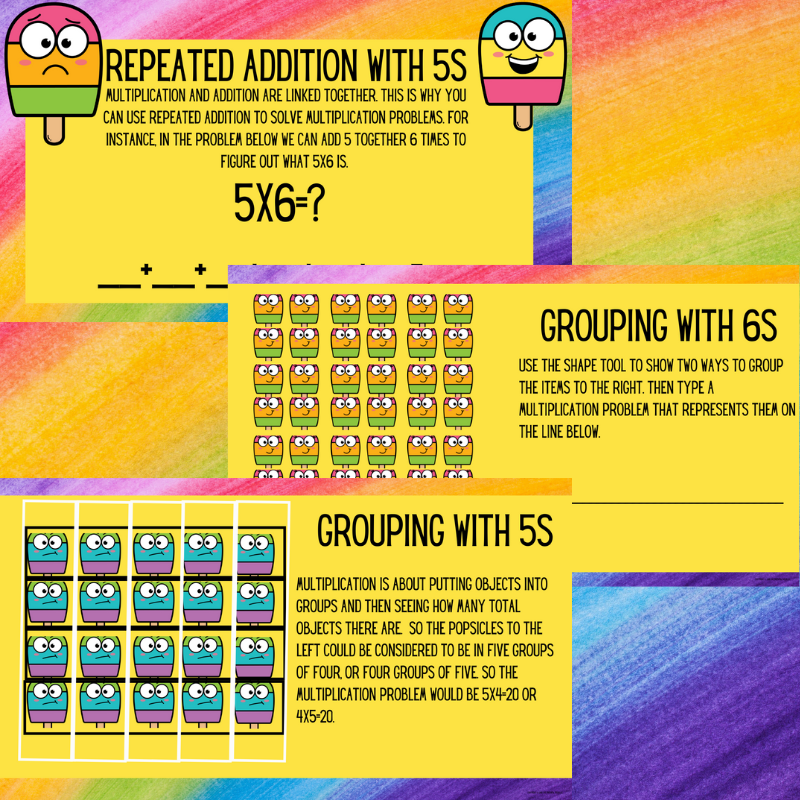 Multiplication Lesson Plans for 5s and 6s Digital Math Activity - Classful