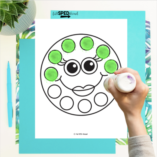 Fine Motor Activities Bingo Marker Dauber Printable Coloring Pages ...