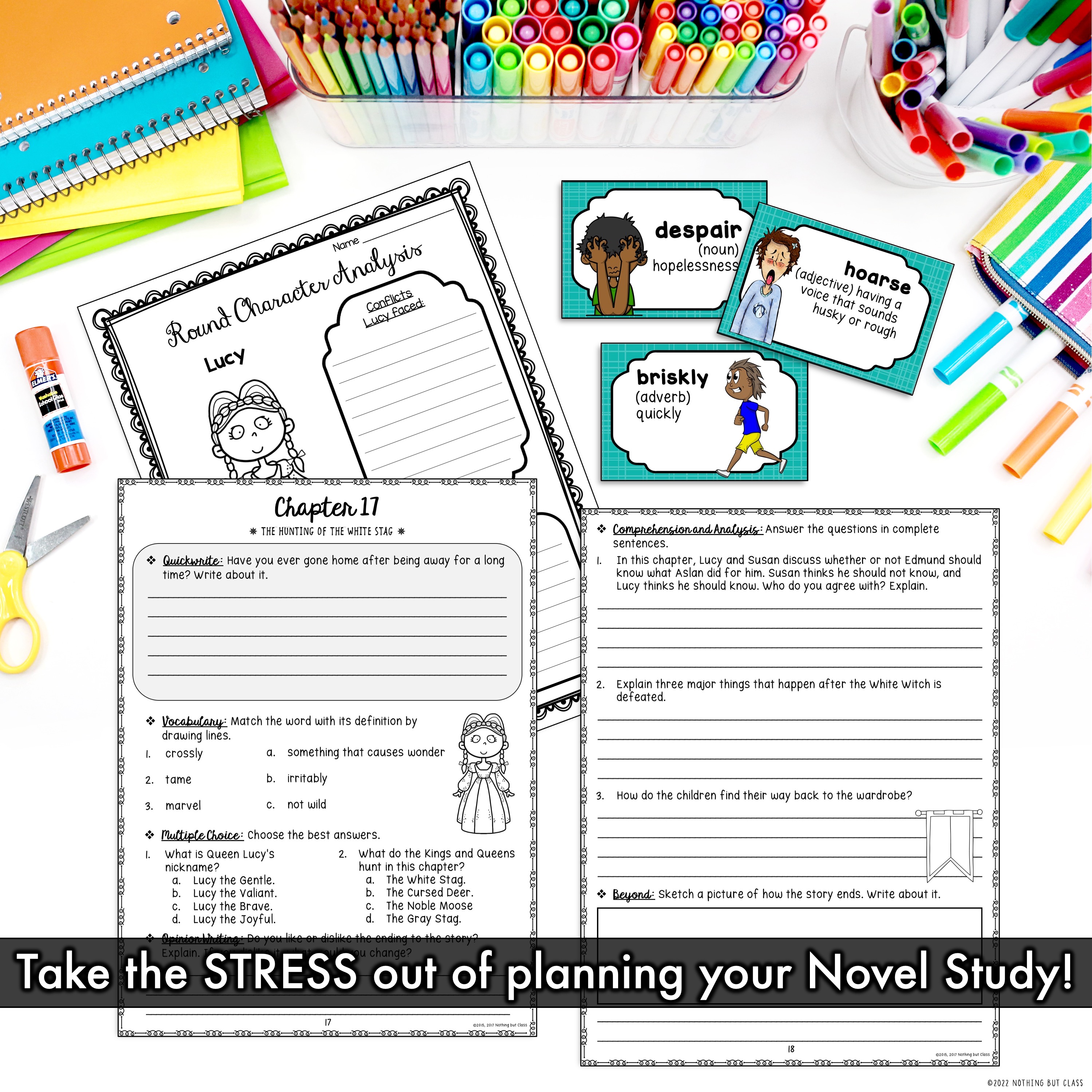 The Lion, the Witch, and the Wardrobe Novel Study Unit | Comprehension ...