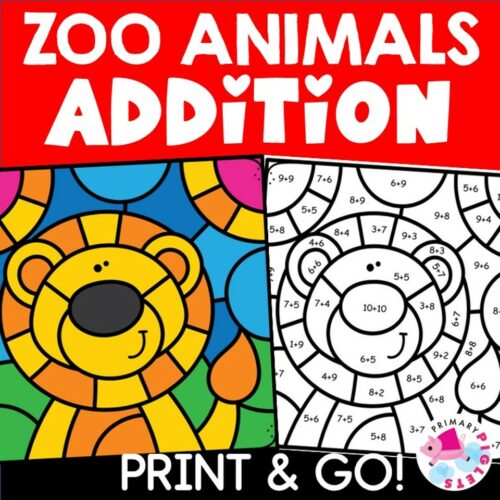 ZOO ANIMALS | ZOO COLOR BY CODE | ZOO COLOR BY NUMBER | ZOO COLOR BY ...