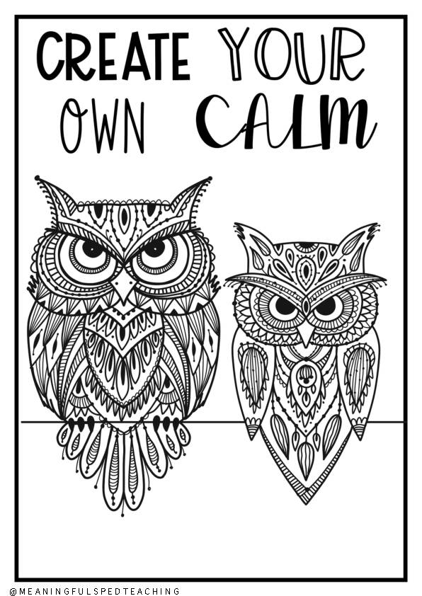 Spring Mindfulness Coloring Page Doodles For Kids and Teens NO PREP ...