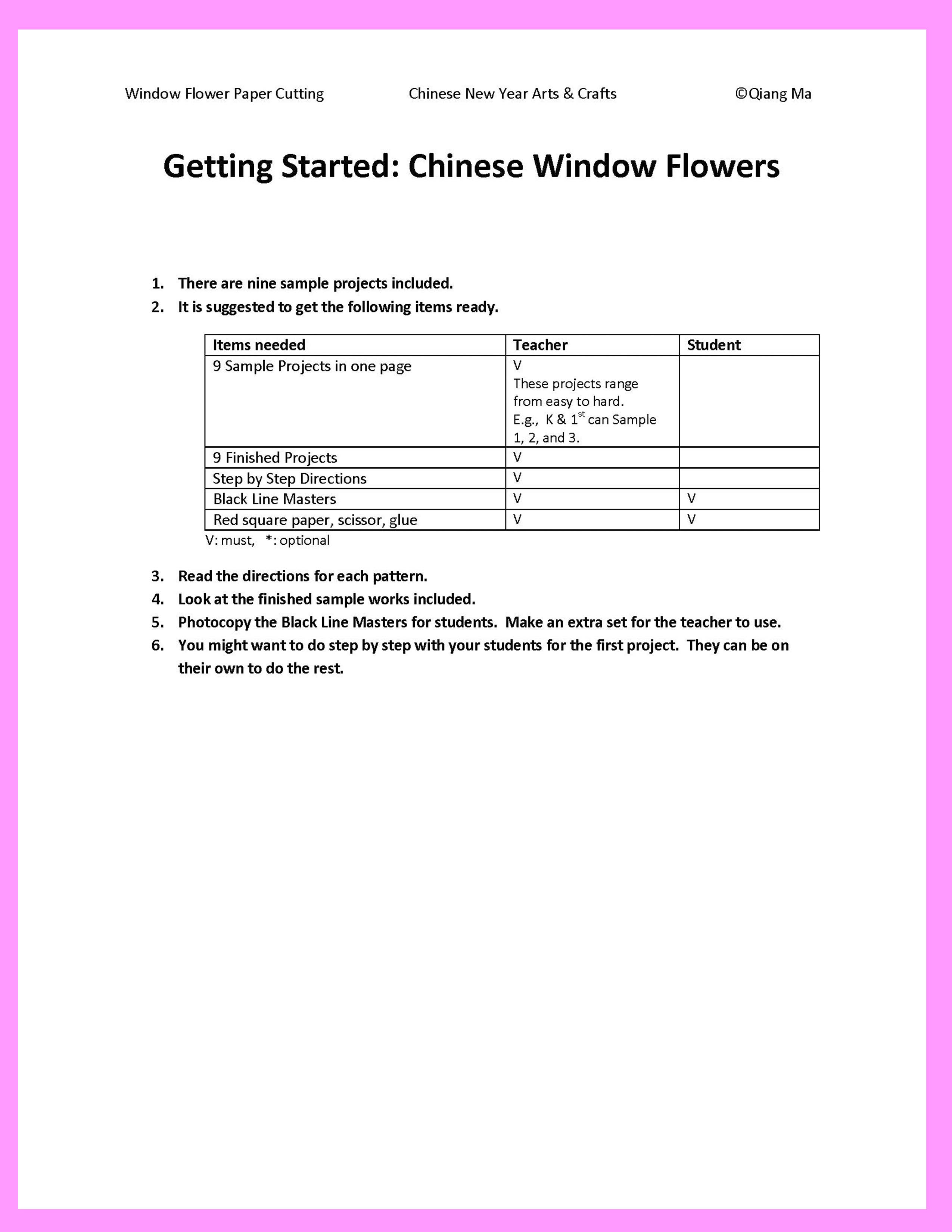 Chinese New Year- Paper Cutting Activities - Classful