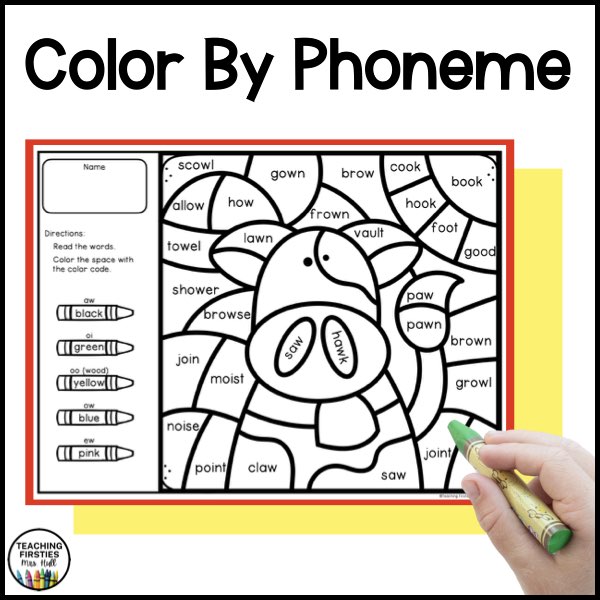 Phoneme Isolation Activities For Vowel Diphthongs - Digital and ...