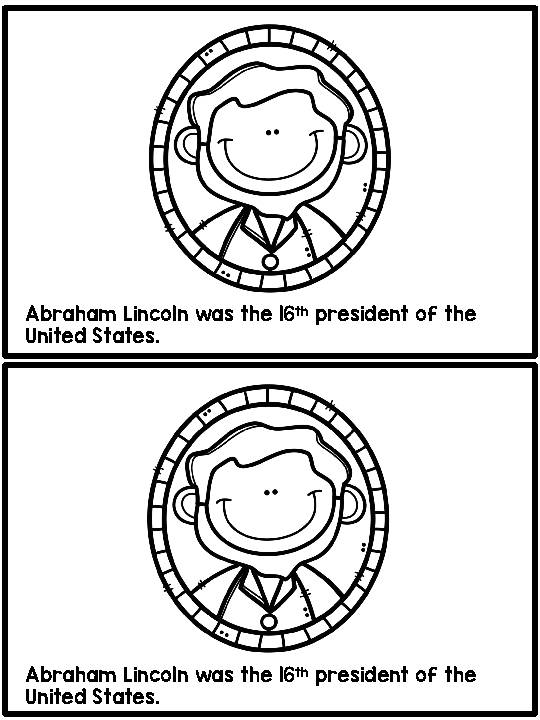 Abraham Lincoln President's Day Emergent Reader for Preschool and ...