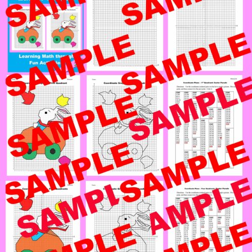 Easter Coordinate Plane Graphing Picture- Easter Bundle 3 in 1 - Classful