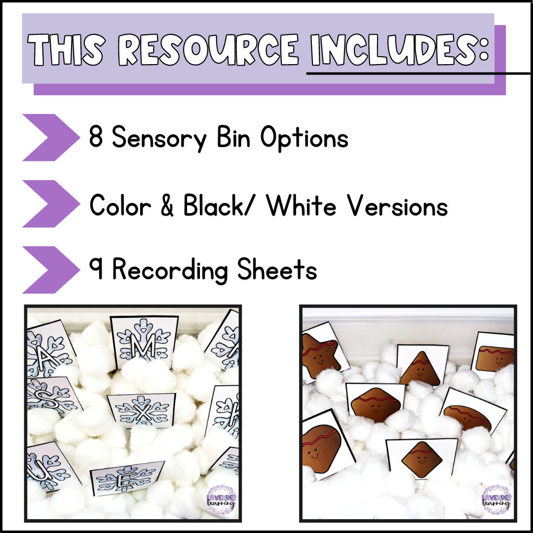 January Sensory Bin for Preschool, Pre-K, & Kindergarten - Winter ...