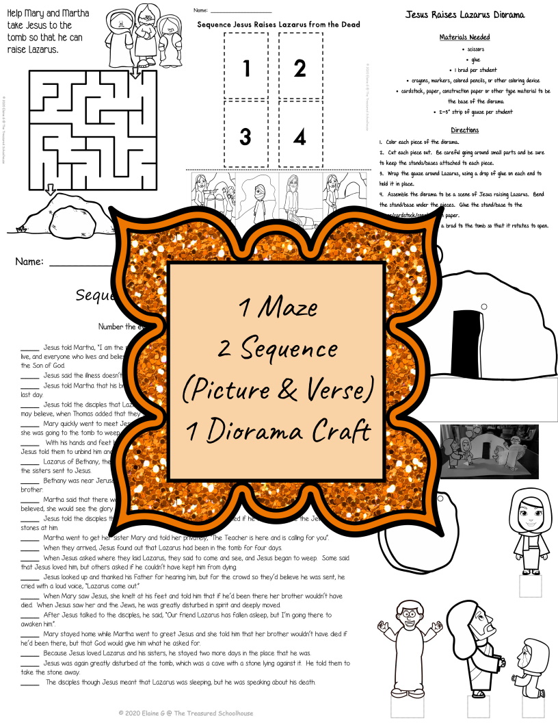 All About Jesus Raises Lazarus - Classful