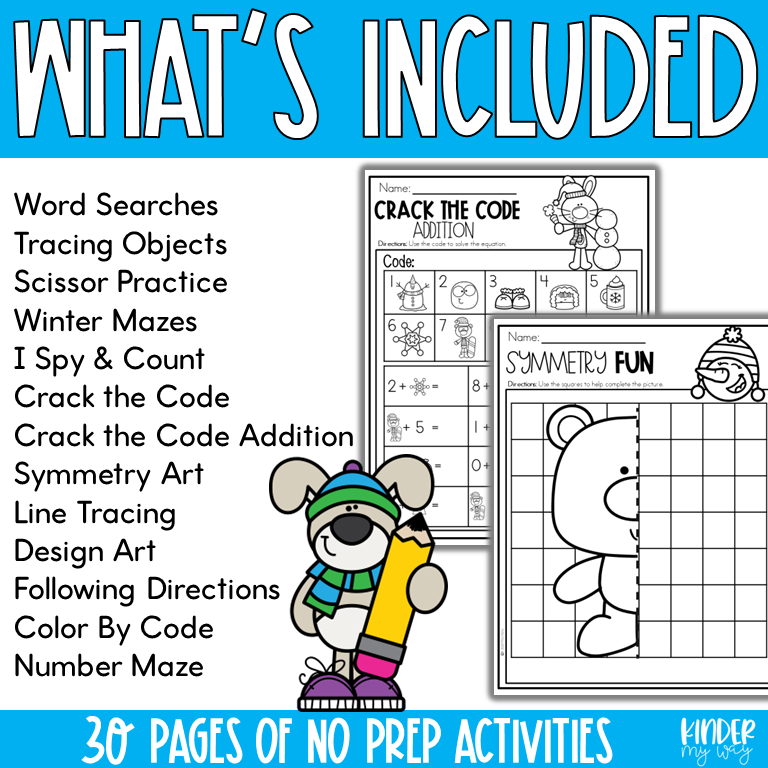 Winter Fast Finisher Puzzles Mazes Brain Break Activities - Classful