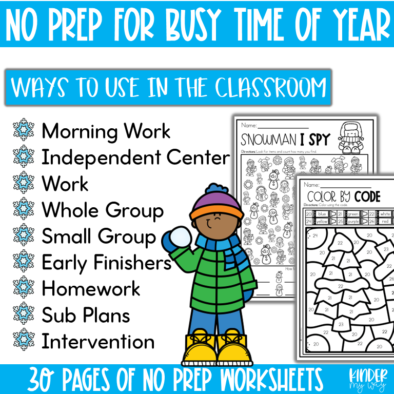 Winter Fast Finisher Puzzles Mazes Brain Break Activities - Classful