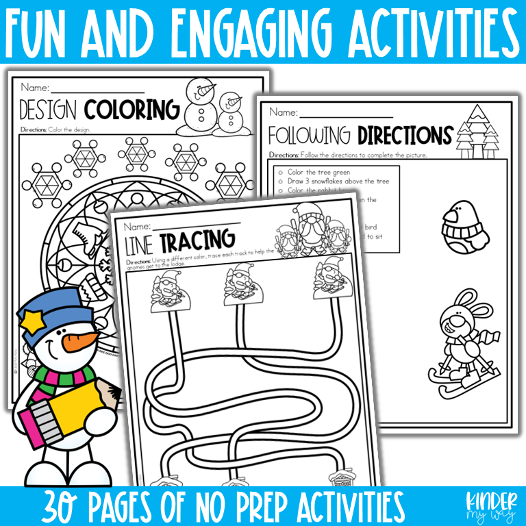 Winter Fast Finisher Puzzles Mazes Brain Break Activities - Classful